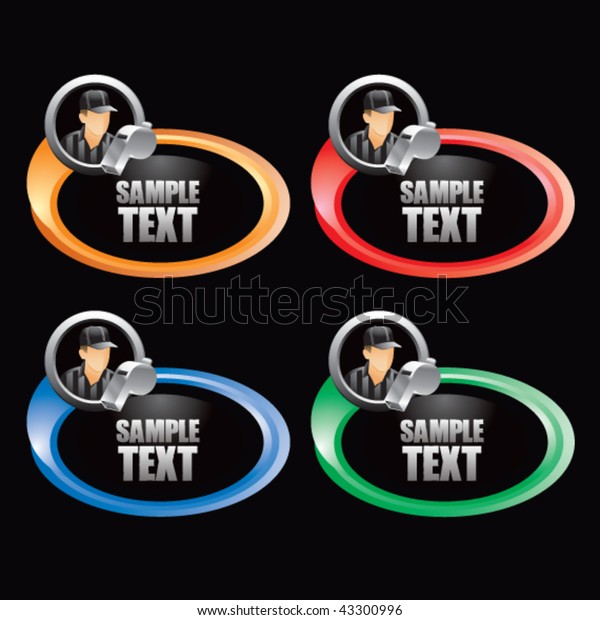 Sports Referee Colored Rings Stock Vector (Royalty Free) 43300996 ...
