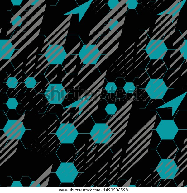 Sports Textile Modern Seamless Pattern Wallpaper: vector de stock ...