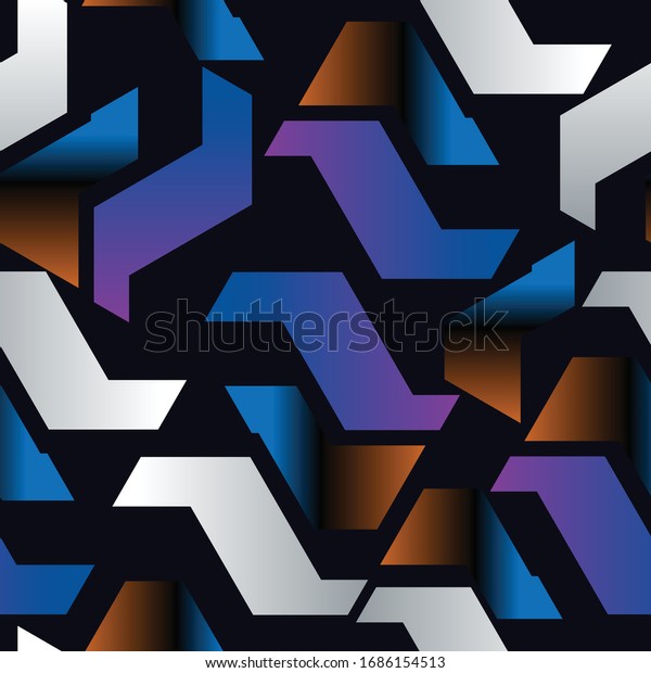 Sports Textile Modern Seamless Pattern Wallpaper Stock Vector (Royalty ...