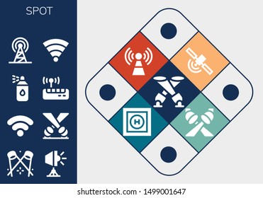 Spot Icon Set 13 Filled Spot Stock Vector (Royalty Free) 1499001647 ...