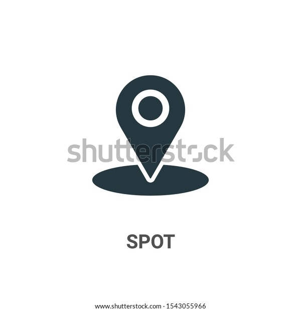 Spot Vector Icon On White Background Stock Vector (Royalty Free ...