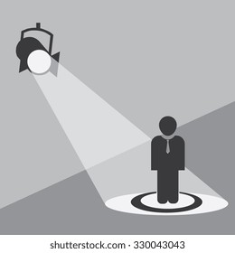 4,239 Person in spotlight icon Images, Stock Photos & Vectors ...