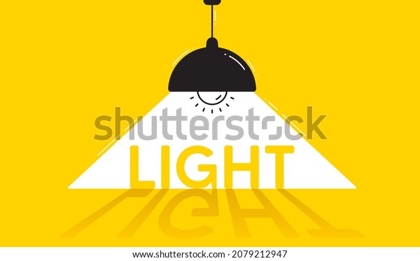 Spotlight Lamp Light Banner Bright Business Stock Vector (Royalty Free ...