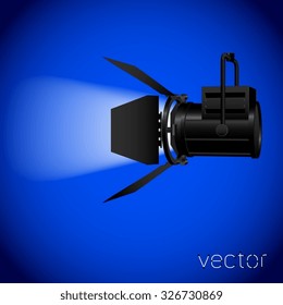 Spotlight Light Beam Vector Illustration: เวกเตอร์สต็อก (ปลอดค่า ...