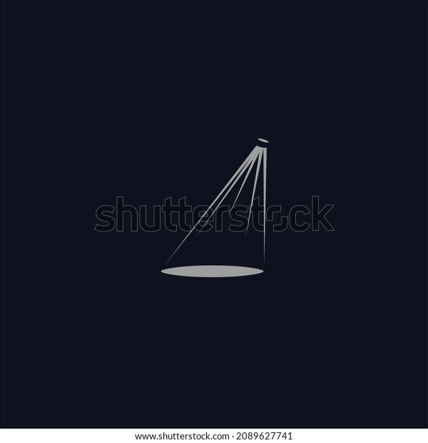 Spotlight Logo Vector Theatre Perfomance Logo Stock Vector (Royalty ...