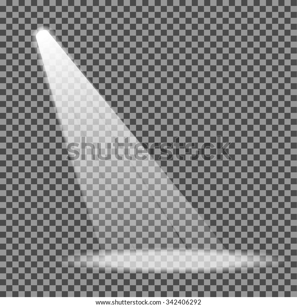 Spotlight On Transparent Background Eps10 Vector Stock Vector (Royalty ...
