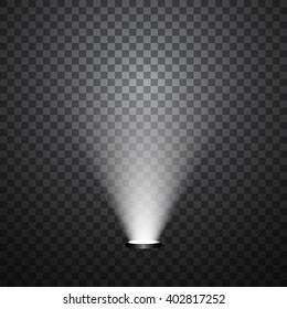 Spotlight On Transparent Background Vector Illustration Stock Vector ...