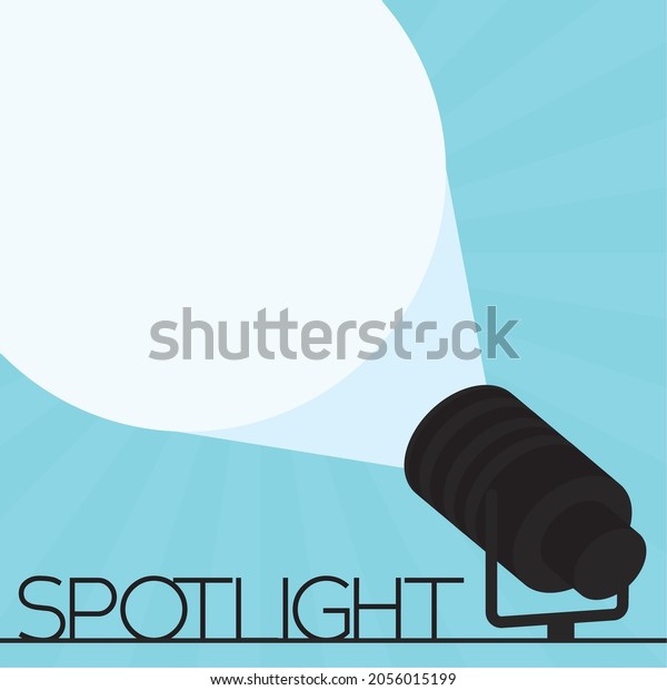 Spotlight Reflector Cartel Reflectors Stock Vector (Royalty Free ...