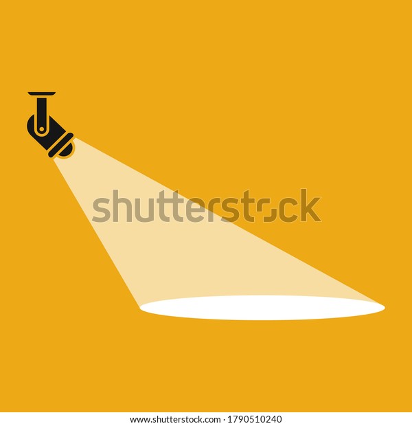 Spotlights Icon Searchlight Icon Vector Illustration Stock Vector ...