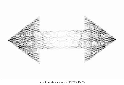Spotted Arrow Sign Vector Illustration Stock Vector (Royalty Free ...