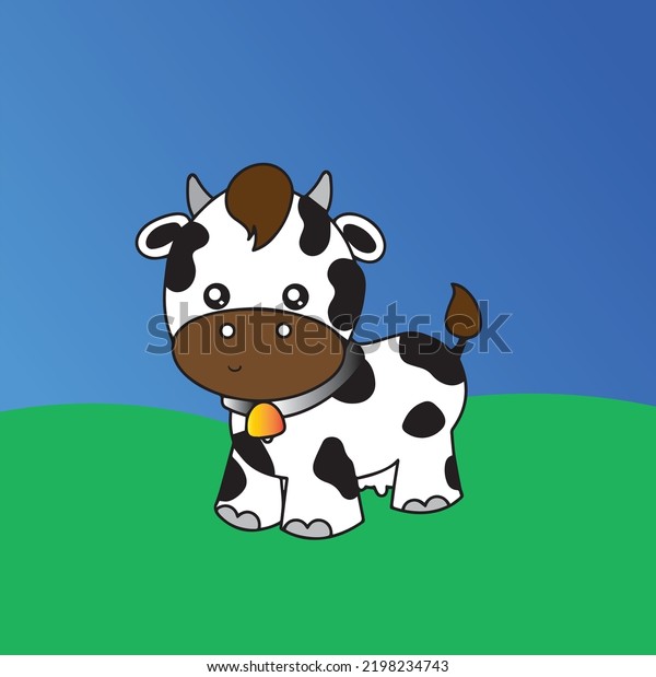 Spotted Cow Drawing Cow Illustration Cow Stock Vector (Royalty Free ...