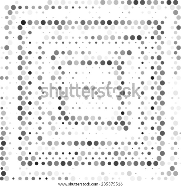 Spotted Square Tile Illustration Retro Dotted Stock Vector (Royalty ...