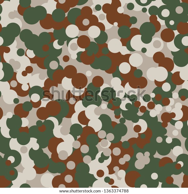 Spotty Vector Seamless Camouflage Pattern Stock Vector (Royalty Free ...