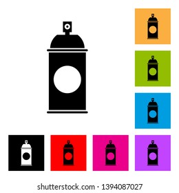 Spray Can Icon Different Color Background Stock Vector (Royalty Free ...