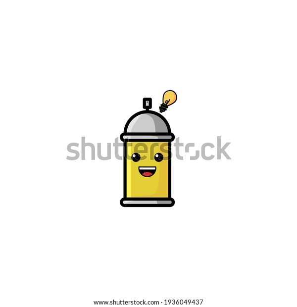 Spray Cartoon Vector Illustration Design Outline Stock Vector (Royalty ...