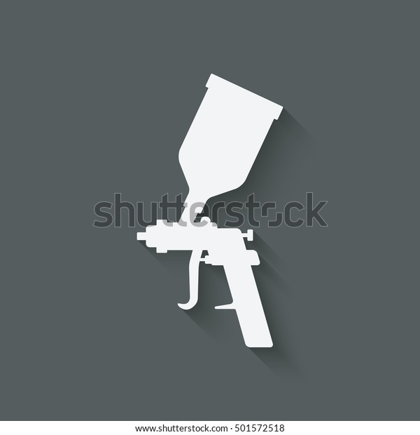 Spray Gun Symbol Vector Illustration Eps Stock Vector (Royalty Free ...