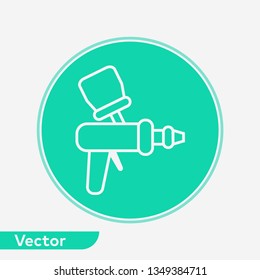 Spray Gun Vector Icon Sign Symbol Stock Vector (Royalty Free ...