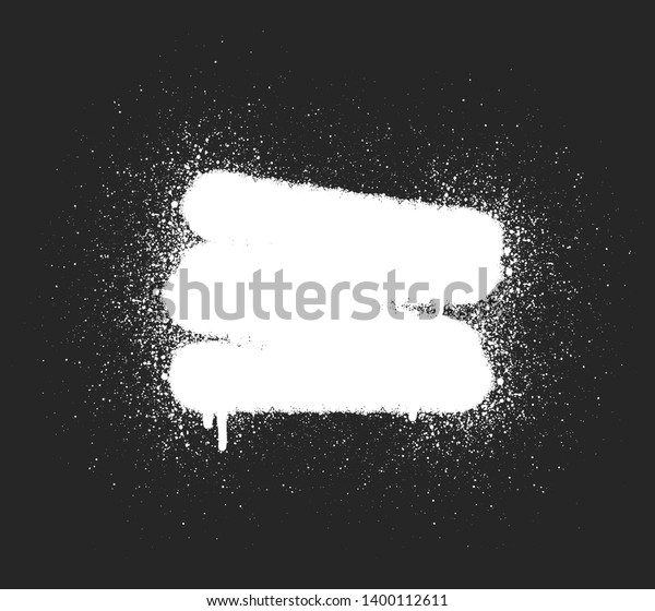 Spray Paint Frame Box Grunge Graffiti Stock Vector (Royalty Free ...