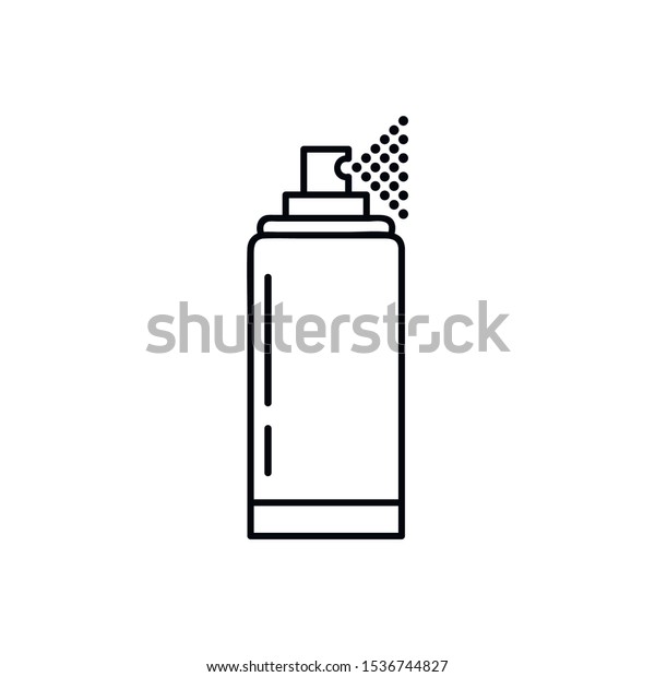 Spray Paint Outline Icon High Quality Stock Vector (Royalty Free ...