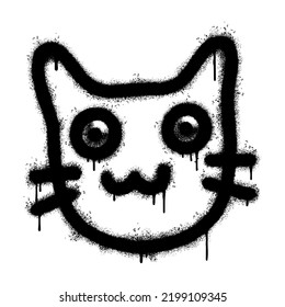 Graffiti Winking Face Tongue Icon Isolated Stock Vector (Royalty Free ...