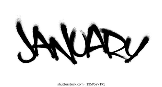 Alfabeto de fuente de graffiti. Ilustración: vector de stock (libre de ...