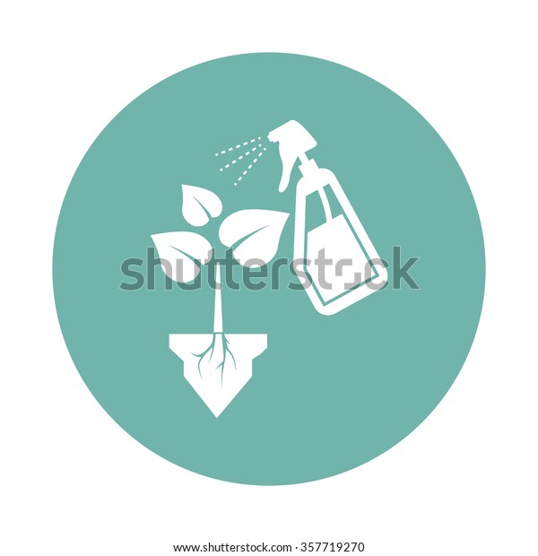Spraying Plant Icon Stock Vector (Royalty Free) 357719270 | Shutterstock