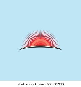 Spread Light Symbol Curve Object Design Stock Vector (Royalty Free ...