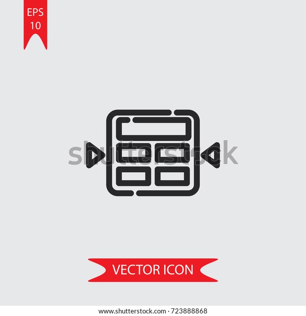 Spreadsheet Vector Icon Illustration Symbol Stock Vector (Royalty Free ...