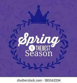 Spring Best Season Design Vector Illustration Stock Vector (Royalty ...