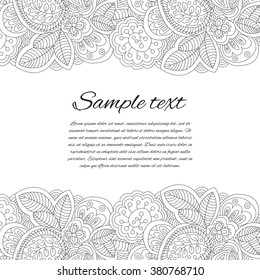 Spring Collection Line Design Invitation Post Stock Vector (Royalty ...