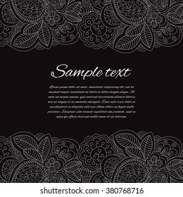 Spring Collection Line Design Invitation Post Stock Vector (Royalty ...