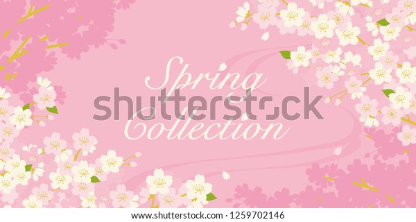 Spring Collection Poster Stock Vector (Royalty Free) 1259702146 ...