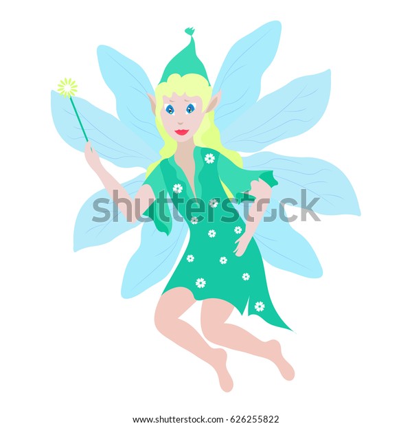 Spring Fairy Vector Illustration Stock Vector (Royalty Free) 626255822 ...