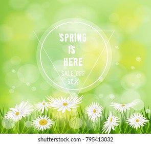 Spring Floral Background Invitation Stock Vector (Royalty Free ...