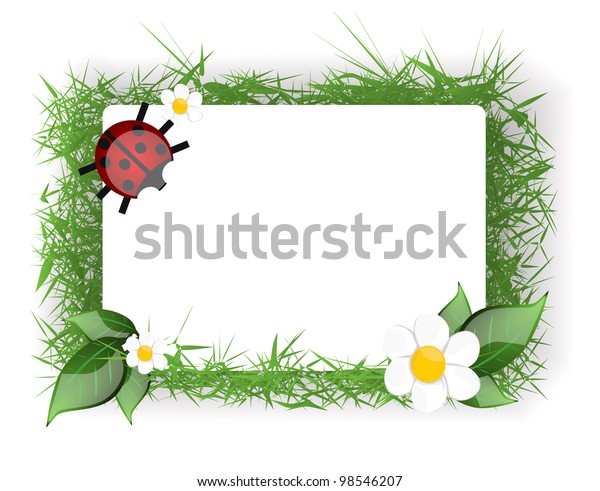 Spring Frame Background Eps10 Stock Vector (Royalty Free) 98546207 ...