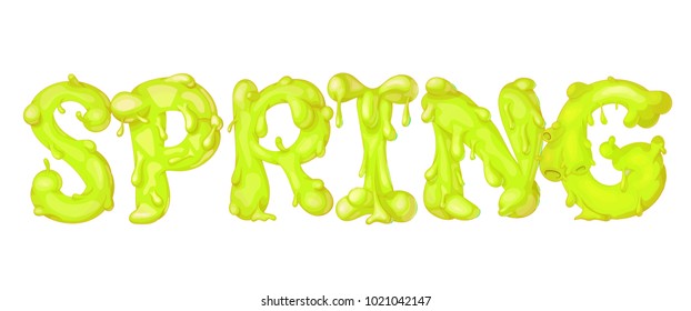 March Word March Concept Text Leaves Stock Vector (Royalty Free) 1844580628