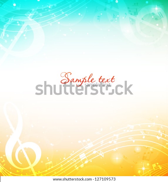 Spring Musical Background Stock Vector (Royalty Free) 127109573 ...