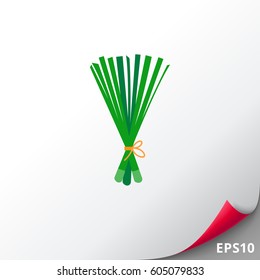 Spring Onion Icon Stock Vector (Royalty Free) 605079833 | Shutterstock