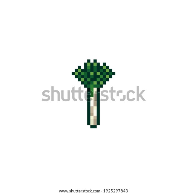 Spring Onions Pixel Art Scallion Pixel: เวกเตอร์สต็อก (ปลอดค่าลิขสิทธิ์ ...