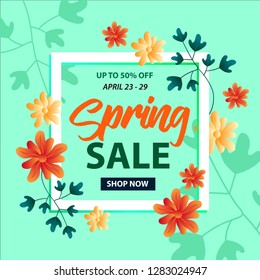 Spring Promotional Background Stock Vector (Royalty Free) 1283024947 ...