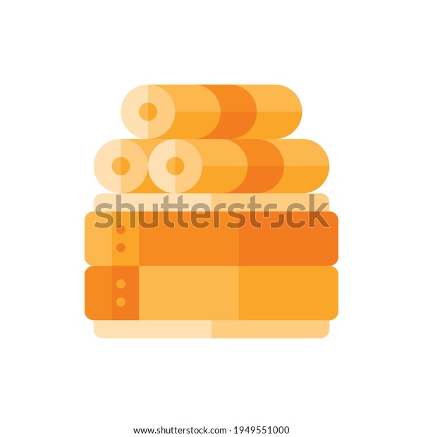 Spring Roll Flat Icon Logo Illustration Stock Vector (Royalty Free ...