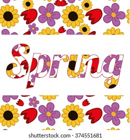 Spring Season Design Stock Vector (Royalty Free) 374551681 | Shutterstock