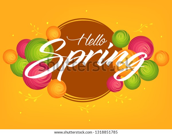 Spring Season Illustration Design Background Stock Vector (Royalty Free ...