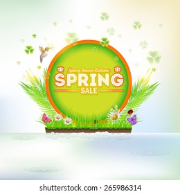 Spring Theme Web Banner Stock Vector (Royalty Free) 260610971 ...