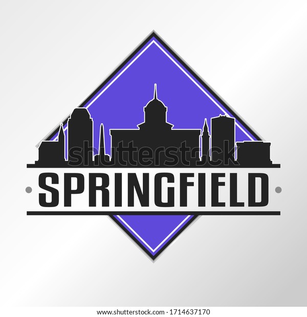 Springfield Il Usa Skyline Logo Adventure Stock Vector (Royalty Free ...