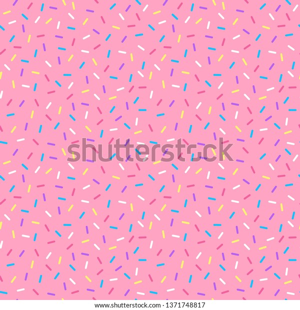 Sprinkles Seamless Pattern Colorful Sprinkles On Stock Vector (Royalty ...