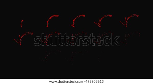Sprite Sheet Blood Jet Animation Cartoon 库存矢量图（免版税）498903613 | Shutterstock