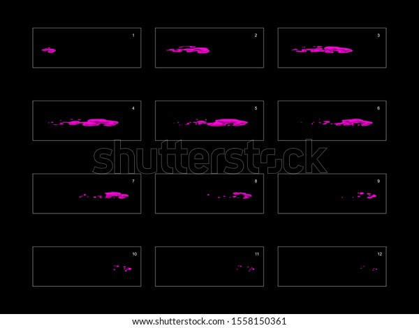 Sprite Sheet Poison Splash Animation Frame Stock Vector (Royalty Free ...