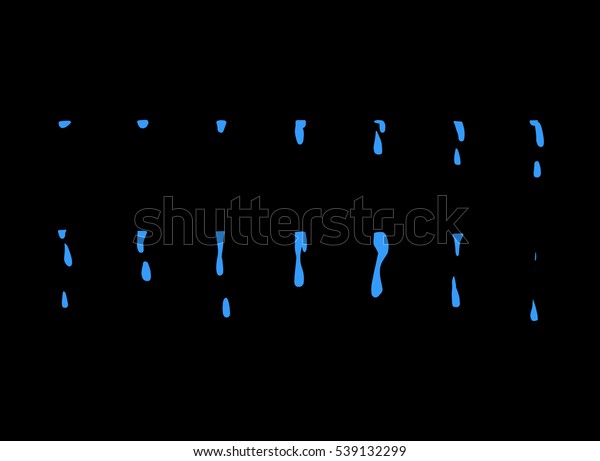 Sprite Sheet Water Drops Animation Game Stock Vector (Royalty Free ...