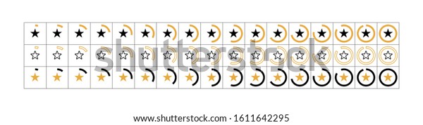 Sprite Sheets Outline Star Vfx Ready Stock Vector (Royalty Free) 1611642295